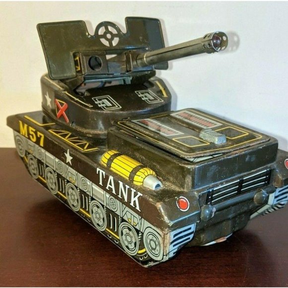 Yonezawa | Toys | Vintage 95s Yonezawa M57 Usa Toy Tin Litho Tank ...